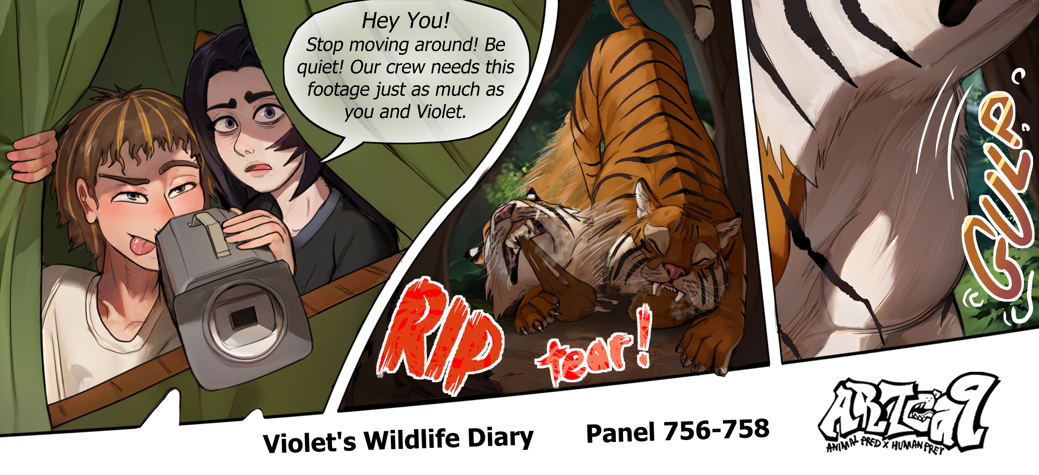 G4 Violets Wildlife Diary Panel 756 758 By Artca9